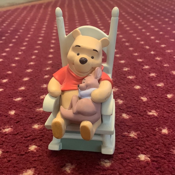 Disney | Accents | Pooh And Piglet On Rocking Chair | Poshmark